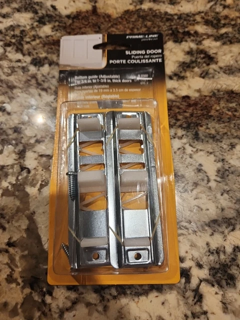 PRIME-LINE N 6560 Stamped Steel, Adjustable, Closet Door, Floor 2 Pack ...