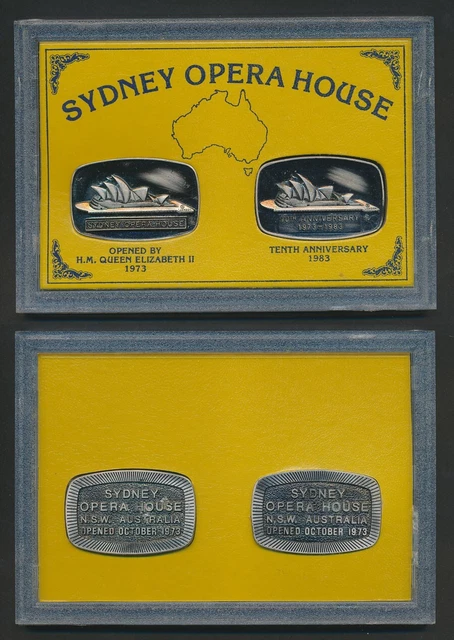 AUSTRALIA SYDNEY OPERA House 1973-83 Anniversary Medals (2) in ...