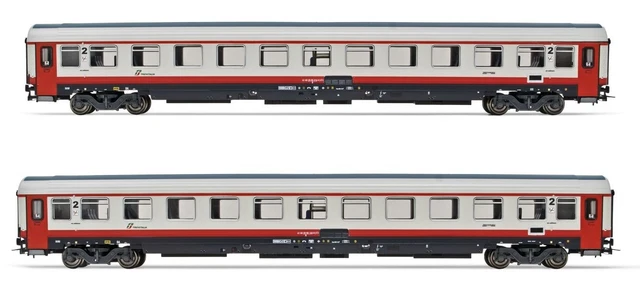 RIVAROSSI HR4355 SCALE Ho Set 2 Coaches UIC-Z1 2a Class Livery ...