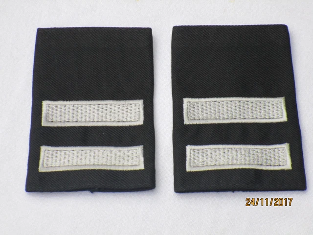 BRITISH ARMY DEFENCE Fire Service Shoulder Marks, Brigade, Rank: Sub ...