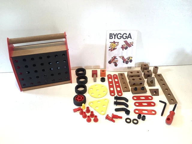 IKEA BYGGA CHILDREN’S Wooden Tool Box / Construction Kit £16.32 ...