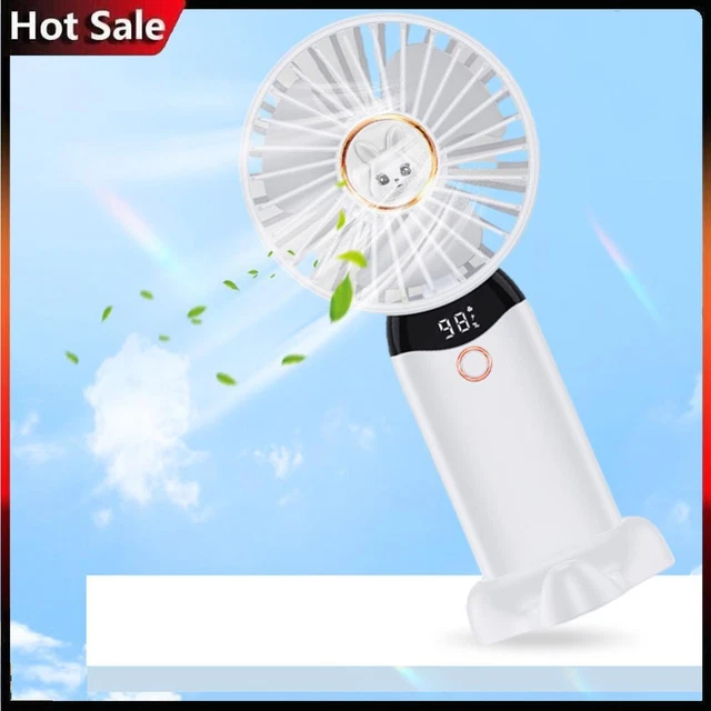HANDHELD FAN 2400MAH Cooling Electric Fan Table Fan for Home Dorm ...