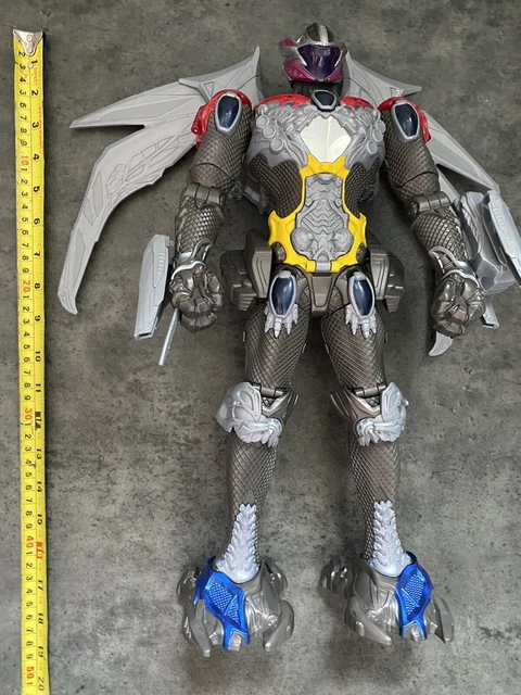 POWER RANGERS GREY Large Interactive Megazord 18" Action Figure Bandai ...