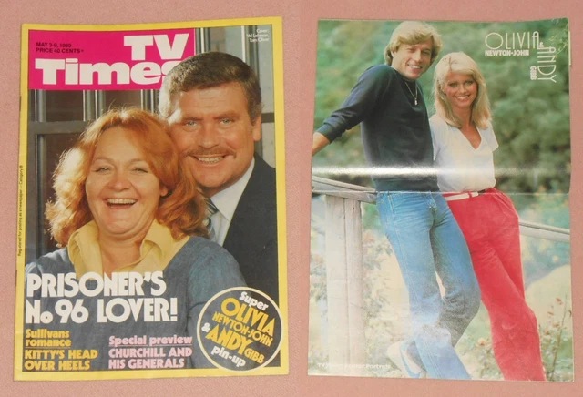 AUSSIE TV TIMES 1980 - Prisoner/Val Lehman OLIVIA NEWTON JOHN & ANDY ...