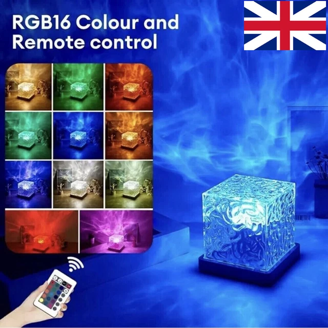RGB CUBE NORTHERN Lights Aurora Projector Lamp Ocean Wave Night Lights ...