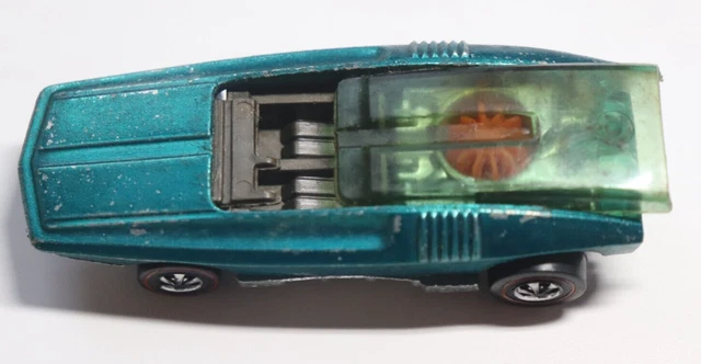HOT WHEELS REDLINE 1969 Aqua Whip Creamer Mattel Diecast Car Nice Shape ...