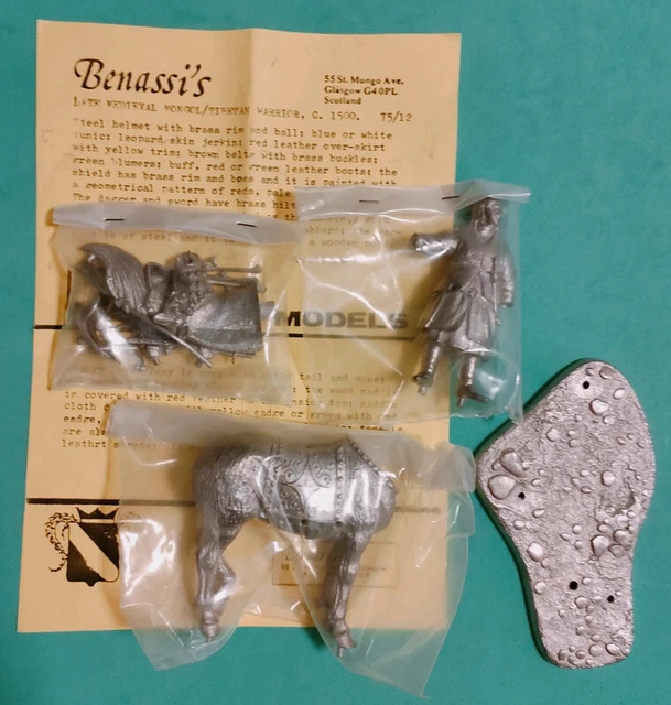 BENASSI'S 75MM METAL kit figure "Late Medieval Mongol/Tibetan Warrior C ...