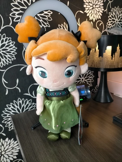 DISNEY STORE FROZEN Princess Anna Young Toddler 12" Plush Stuffed Toy ...