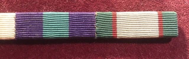 WW2 BRITISH MEDAL Ribbons MBE (Military), MC, GSM (18), India GSM (36 ...
