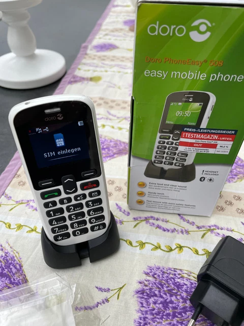 DORO PHONE EASY 508 weiss Seniorenhandy wie neu, incl. O.V.P. EUR 49,90 ...