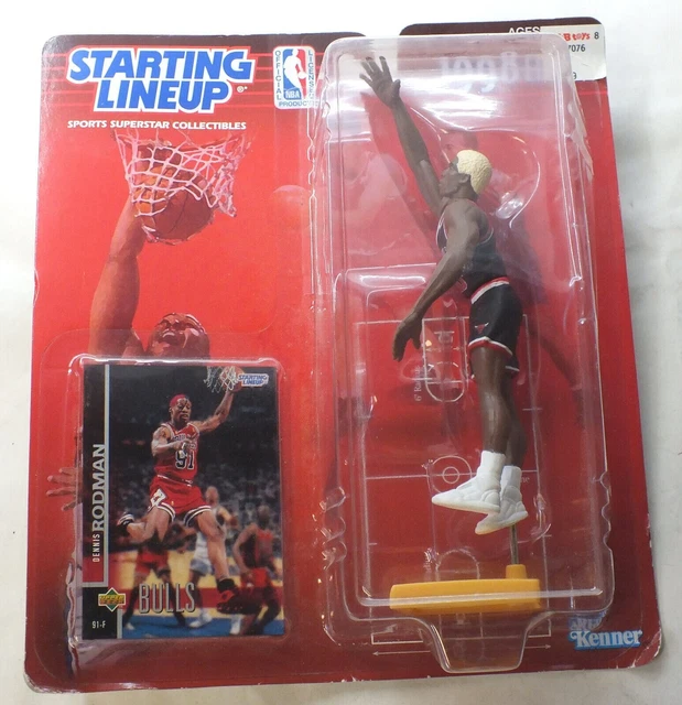 FIGURINE DENNIS RODMAN 1998 Starting Lineup NBA Chicago Bulls Kenner ...