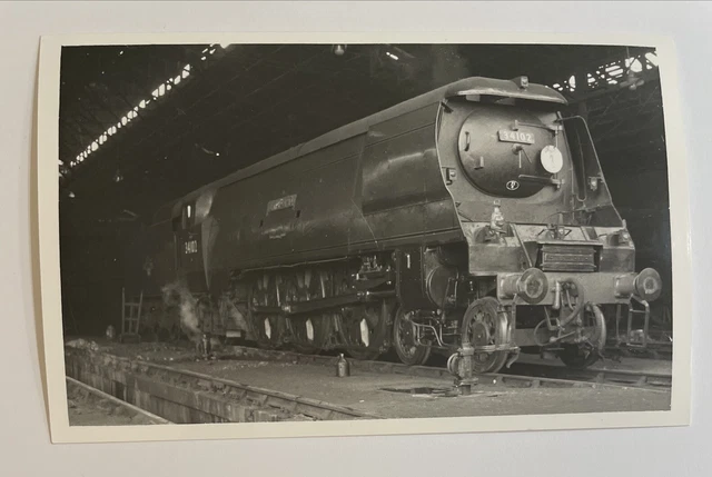 BR RAILWAY LOCOMOTIVE Photograph West Country Class Unrebuilt 34102 F81 ...