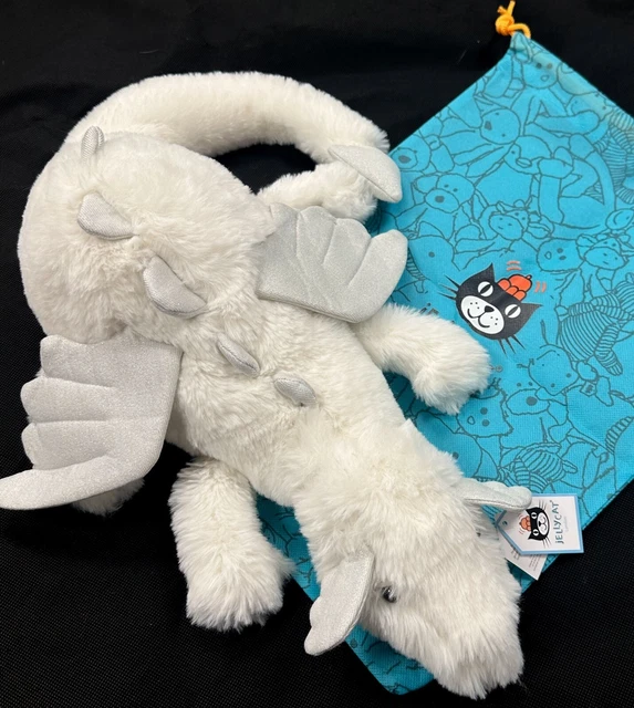 JELLYCAT LARGE SPARKLING SNOW DRAGON FLUFFY COLLECTIBLE PLUSH CUDDLY ...
