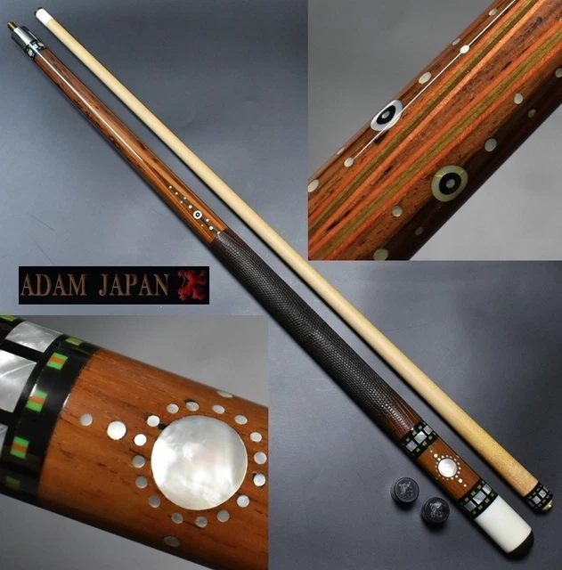 VINTAGE OLD ADAM Cue LUFTHANSA 1975 18-Joint Billiard Pool stick ...