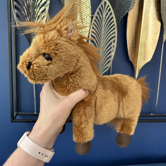 DOWMAN TOUCH SHETLAND Pony Soft Toy Plush brown vgc clean 12” long £13. ...