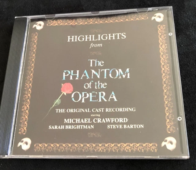 HIGHLIGHTS FROM THE Phantom Of The Opera CD - Original Cast Recording ...