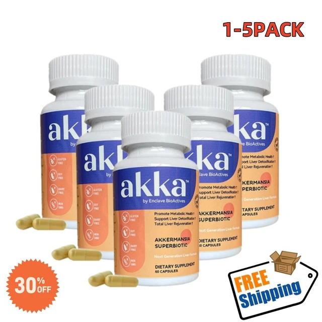 1-5X AKKA-PREMIUM LIVER Cleanse Detox&Repair Superbiotic.60 Capsules ...