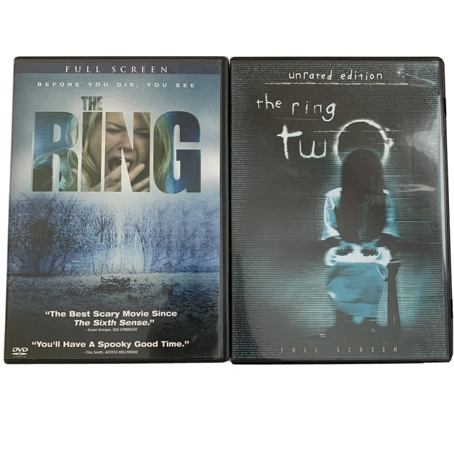 THE RING 1 & 2 DVD Lot Double Feature Movie Night Halloween Scary ...