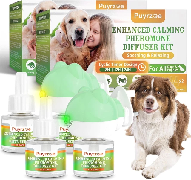 PUYRZOE DOG CALMING Pheromones Diffuser with Three Timing Functions, 6 ...