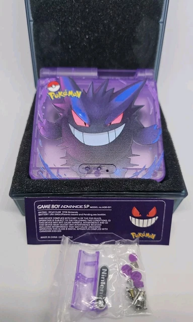 NINTENDO GAME BOY Advance SP Gengar Shell And Custom Box £37.99 ...