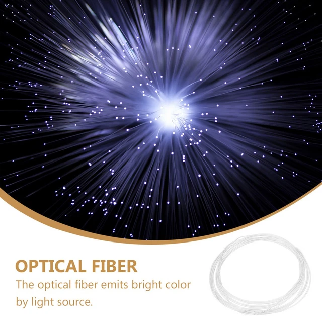 1PC 5M OPTIC Fiber Cable Optical Fiber Solid Transparent Light-emitting ...
