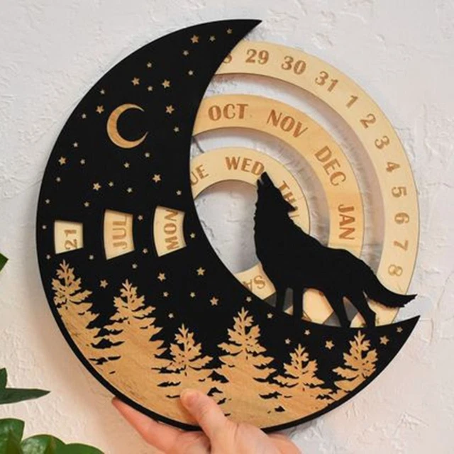 ROTATION CALENDRIER PERPÉTUEL Circulaire Ronde Calendrier mural EUR 9 ...