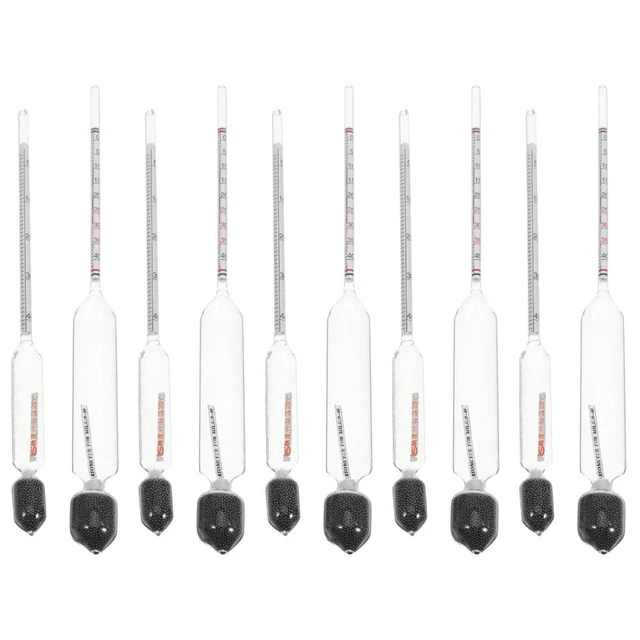 5 SETS GLASS Lactometer Syrup Hydrometer Sugar Hydrometer Milk Scale ...