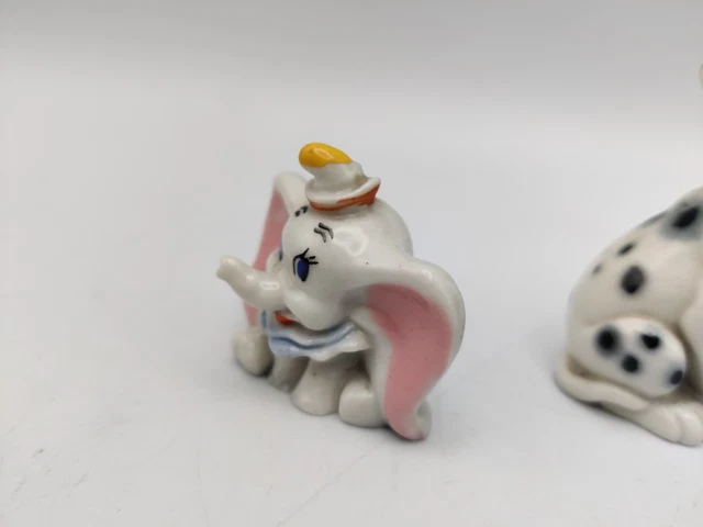 EARLY WADE WHIMSIES Dumbo Disney & 101 Dalmatians Simon Figurines ...
