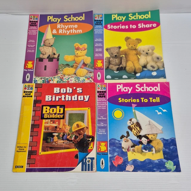 ABC BOOK & Tape Playschool Book & Audio Bob The Builder BOOKS ONLY Lot ...