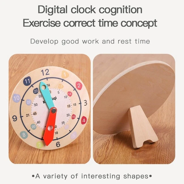 TELLING TIME TEACHING Clock with Movable Hands for Classroom Teaching ...