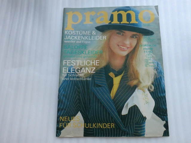 DDR PRAMO PRAKTISCHE Mode Schnittmuster 11/1987 - Jacke Kleid Kleid ...