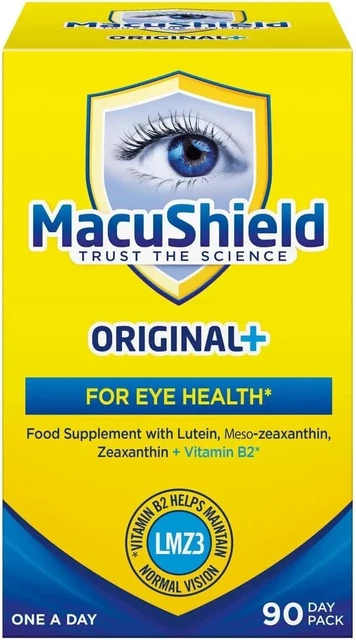 MACUSHIELD ORIGINAL PLUS Capsules - 90-day pack, Eye Health Supplement ...