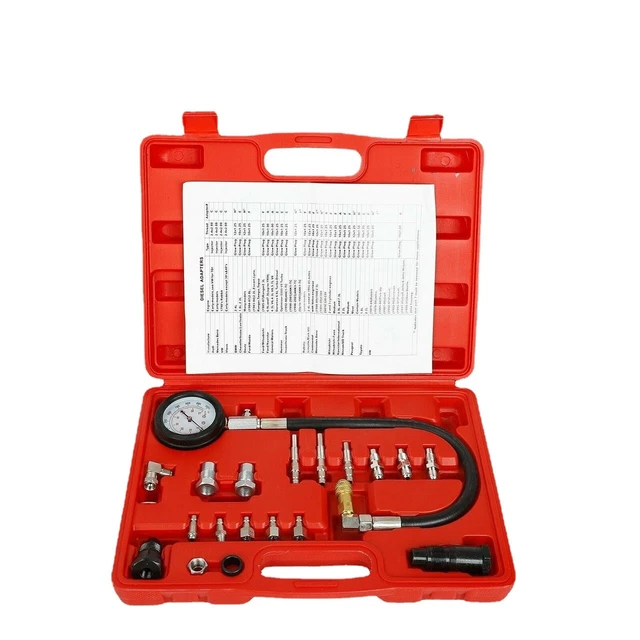 TU-15A DIESEL ENGINE Compression Cylinder Pressure Tester Gauge Set 0 ...