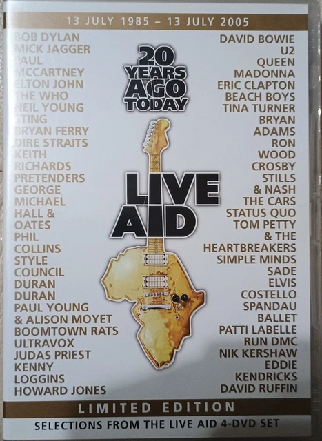 LIVE AID: 20 Years Ago Today Limited Edition DVD 13 July 1985-13 July ...