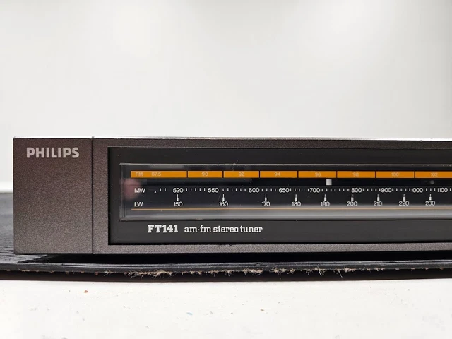 PHILIPS FT141 AM Fm Stéréo Tuner Usé Actif Analogique Radio Vintage Hi ...