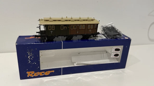 ROCO 44521 HO Three Axle Compartment Coach DRG Green Boxed £27.99 ...