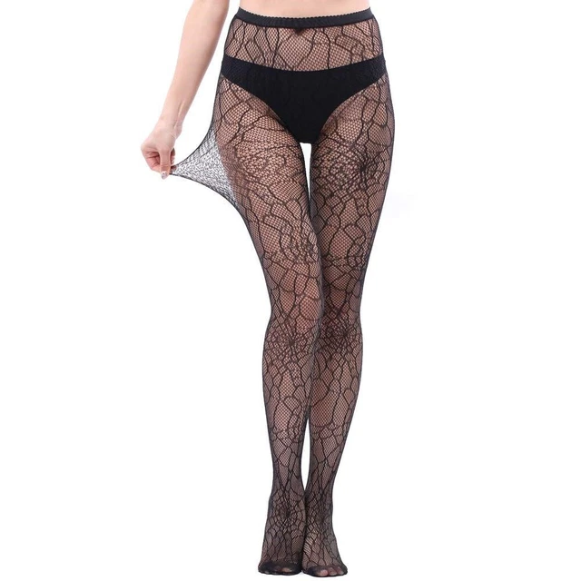 SPIDER WEB PATTERN Fishnet Tights Thigh High Pantyhose for Women £6.73 - PicClick UK
