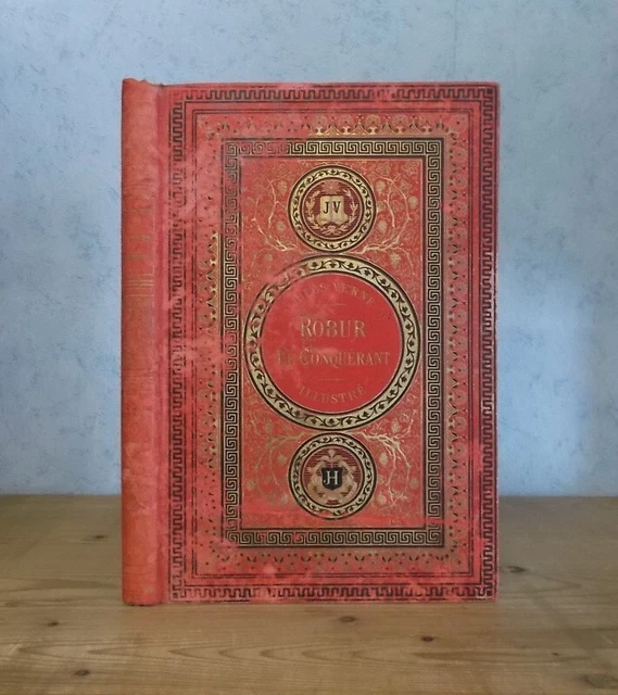 ROBUR LE CONQUERANT Jules Verne Edition Hetzel Cartonnage Aux Initiales ...