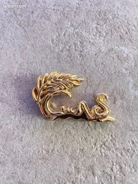 BROCHE CINÉMA FESTIVAL De Cannes Palme D'or EUR 15,00 - PicClick FR