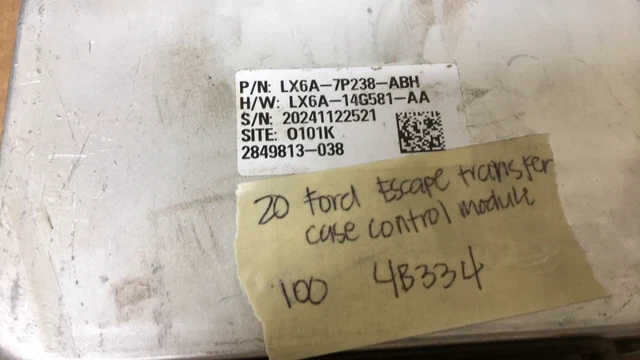 LX6A-7P238-ABH FORD ESCAPE Ou Mazda Hommage 2020-2022 Transfert ...