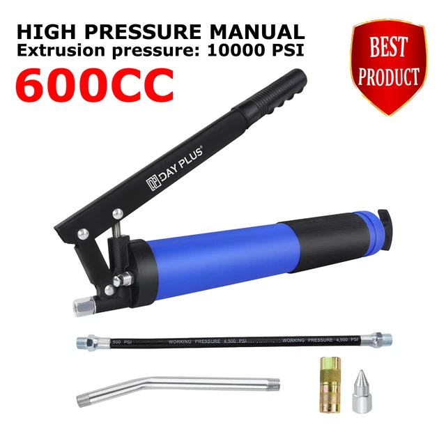 Professional Lubricant Gun THINKWORK 8000 PSI Heavy Duty Grease Gun ...