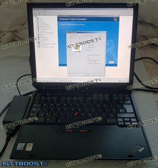 RETRO VINTAGE IBM ThinkPad R32 Pentium 4 M 1.7Ghz 512MB RAM 20GB HDD ...