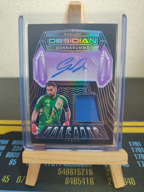 2024-25 PANINI OBSIDIAN Soccer Gianluigi Donnarumma Patch Auto /50 £26. ...