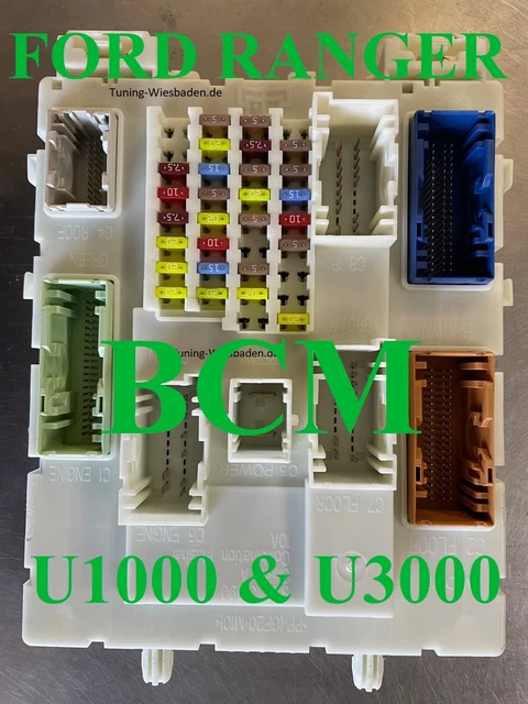 REPARATUR FORD RANGER Bcm Modul Fehlercodes U1000 & U3000 Scheinwerfer ...