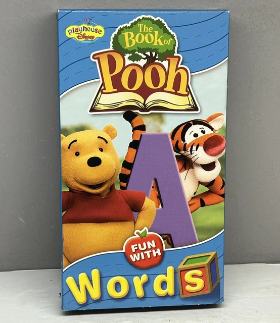 THE BOOK OF Pooh Fun With Words VHS 2001 Video Tape Disney Case NEARLY ...