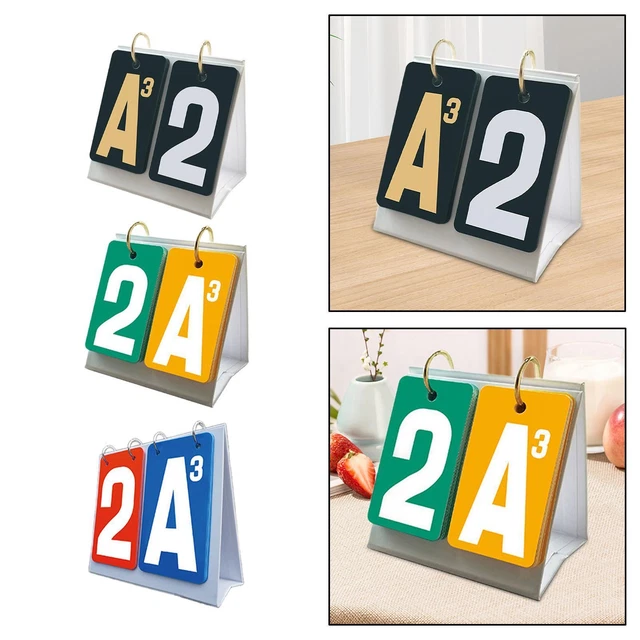 FLIP SCOREBOARD FOR Card Game Game Scoring Card Flipping Card Score ...