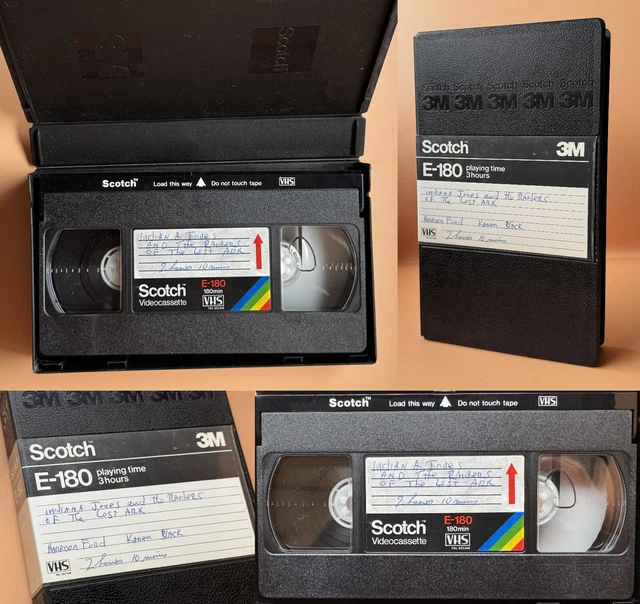 RAIDERS OF THE Lost Ark 1984 UK TV Premiere VHS Off-Air with vintage ...