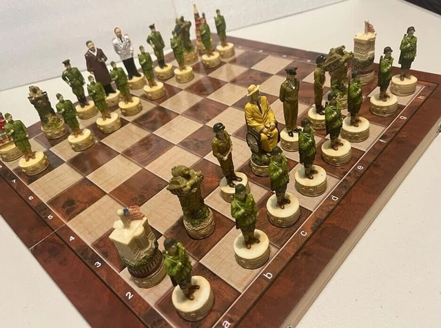WW2 Chess Set WW2 US Vs Germany Chess Set - Detailed Soldier Pieces, No ...