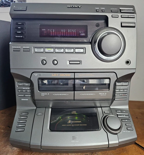 SONY LBT-XB200 COMPACT Hi-Fi Stereo System 5 Cd Changer Twin Cassette ...
