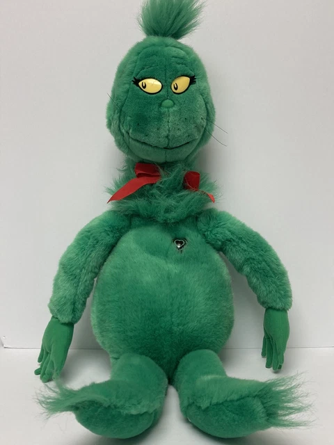 VINTAGE DR. SEUSS "THE GRINCH" Plush Green Toy Stuffed Animal Macy's ...